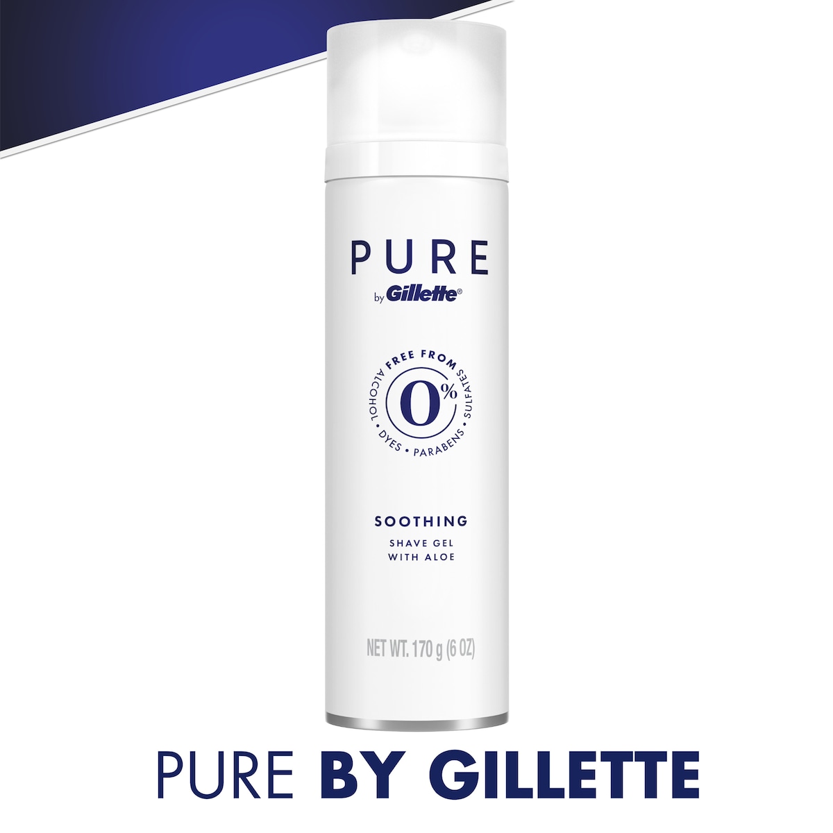 Gillette Pure Soothing Shaving Gel with Aloe 170g