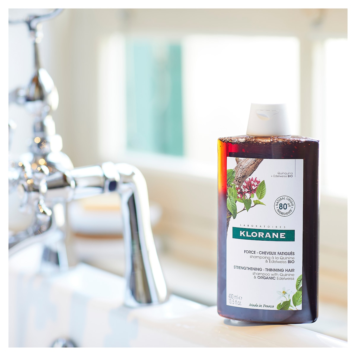 Klorane Hair Strengthening Shampoo with Quinine & Organic Edelweiss 400ml