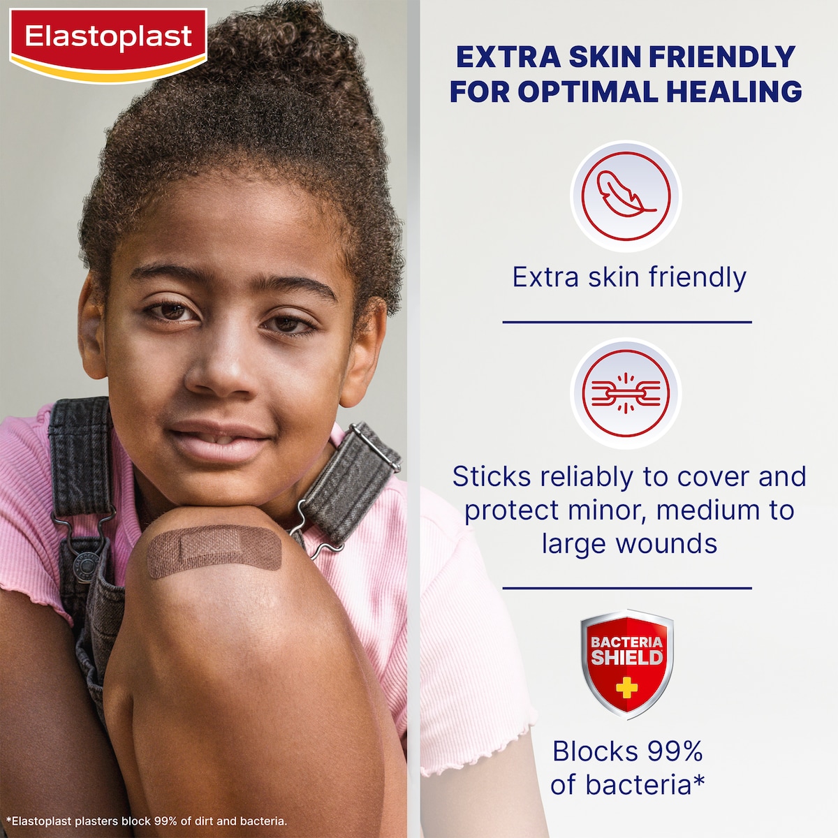 Elastoplast Sensitive Dark Skin Tone Plasters 20 Strips