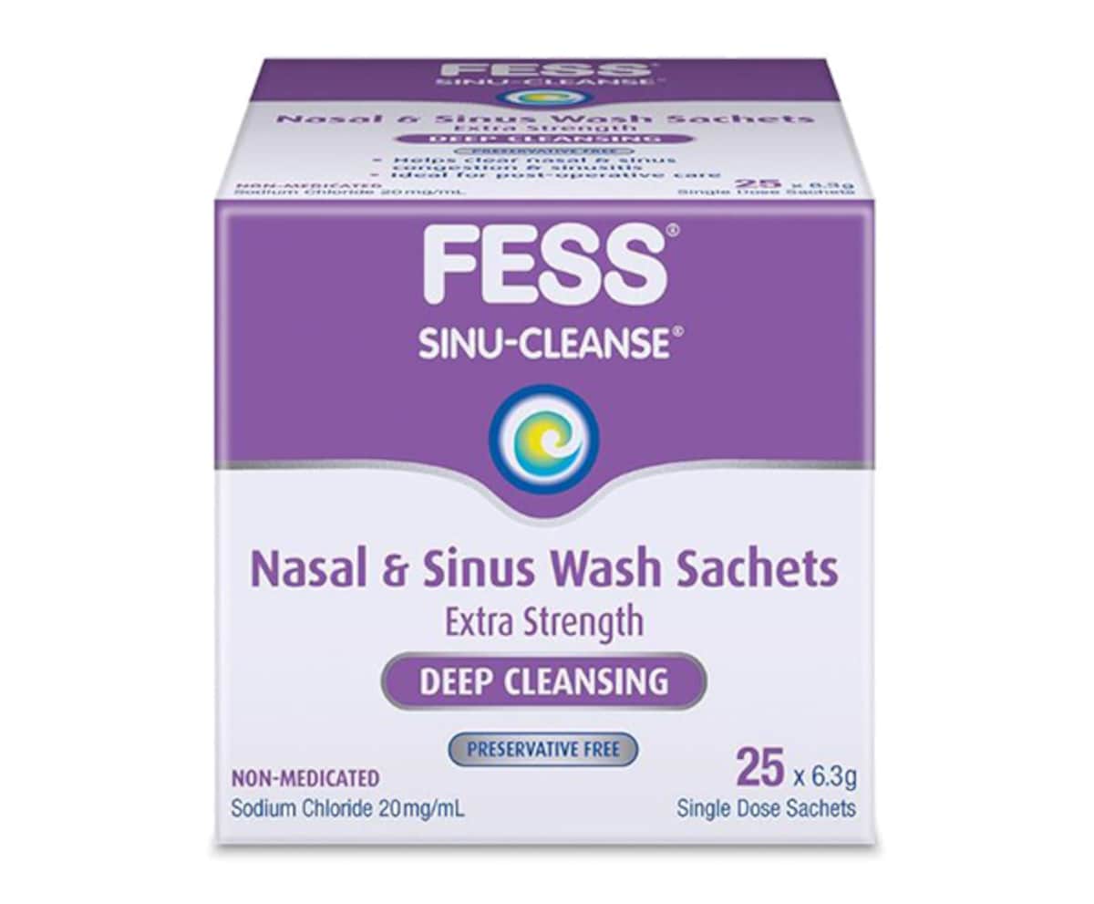 Fess Sinu-Cleanse Nasal & Sinus Wash 6.3g x 25 Sachets | Healthylife