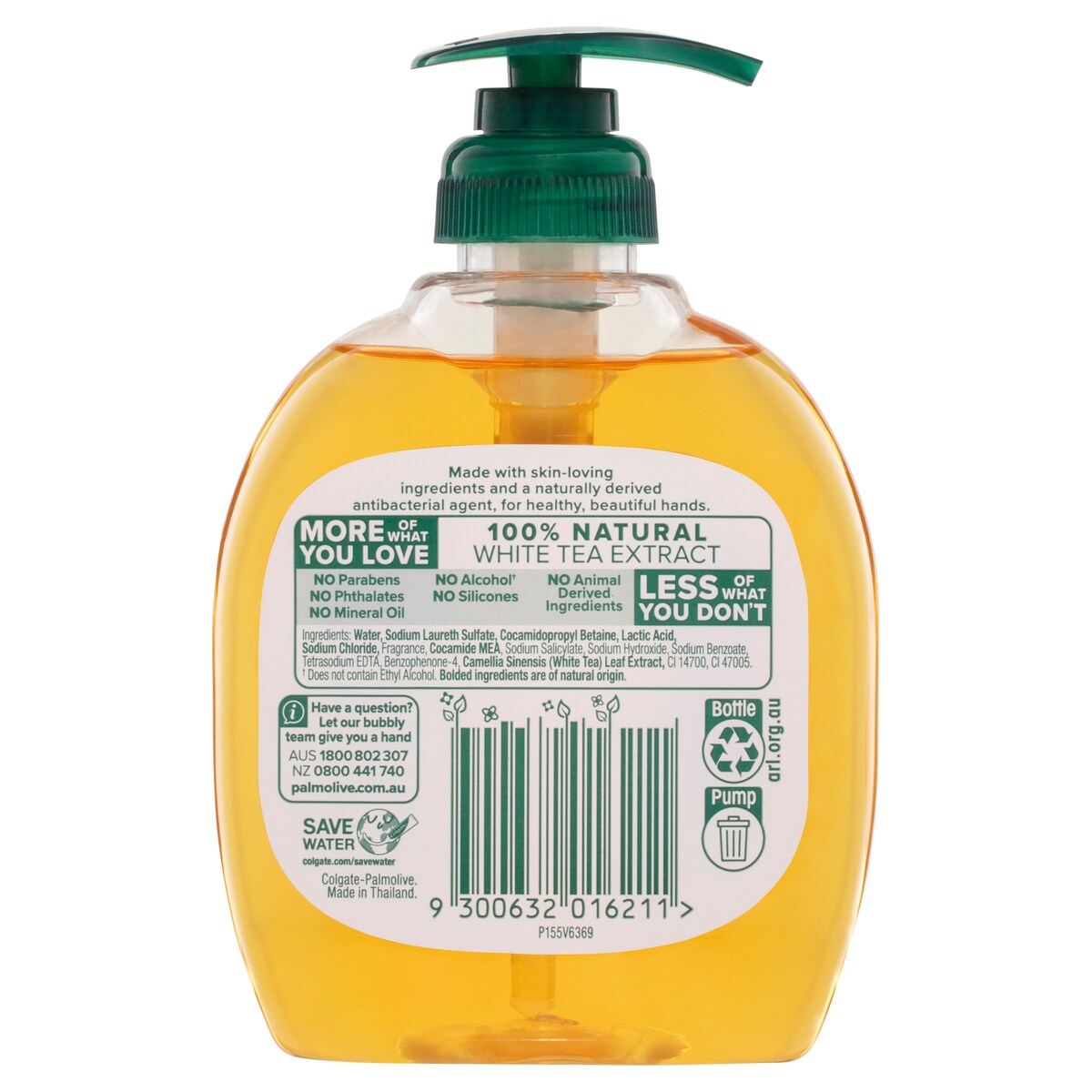 Palmolive Antibacterial Hand Wash White Tea 250ml