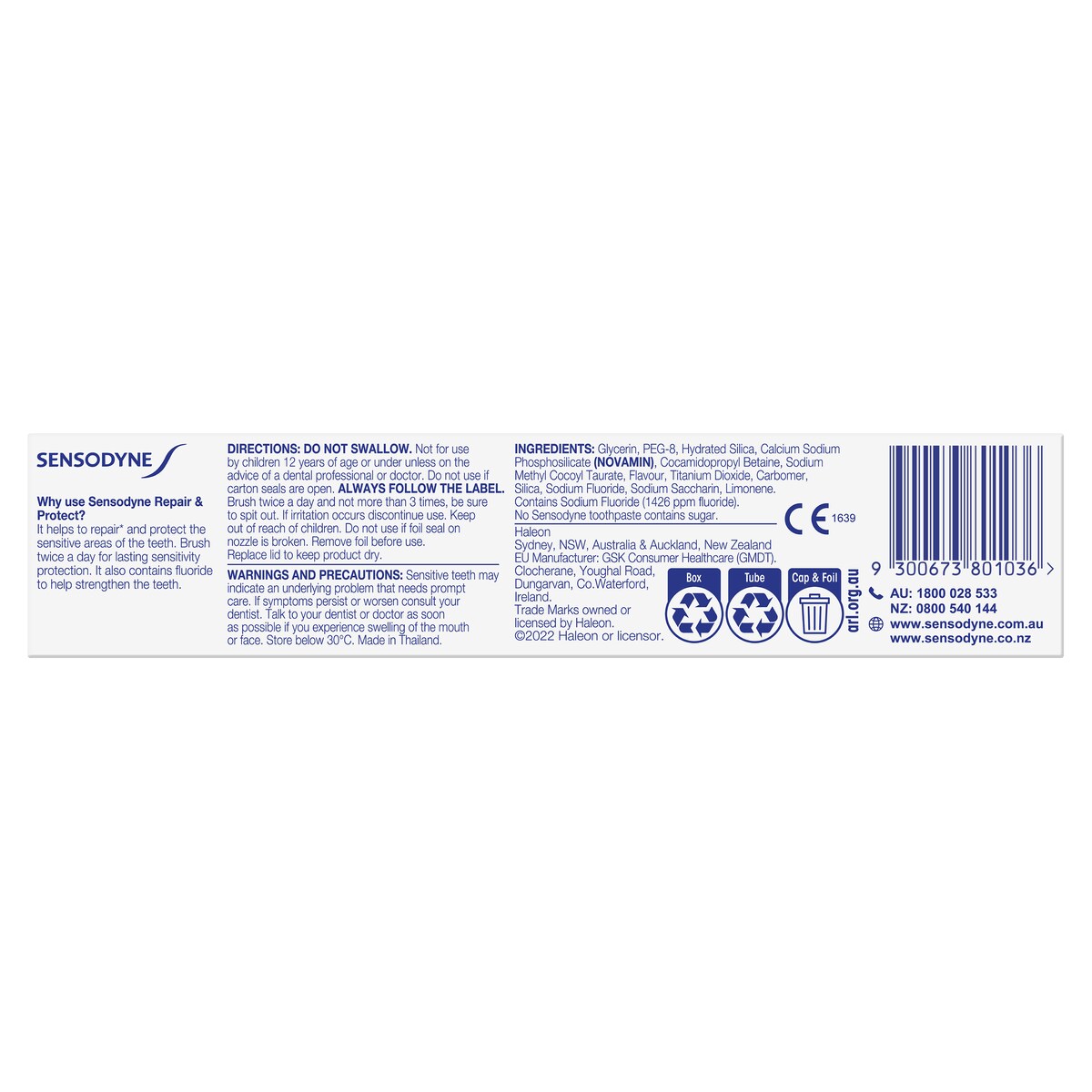 Sensodyne Repair & Protect Toothpaste 100g