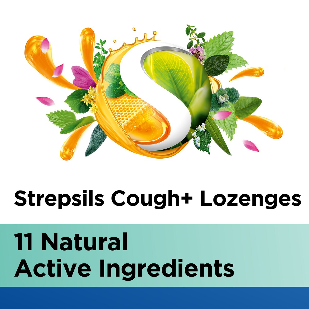 Strepsils Herbal Cough+ Fresh Menthol 16 Lozenges