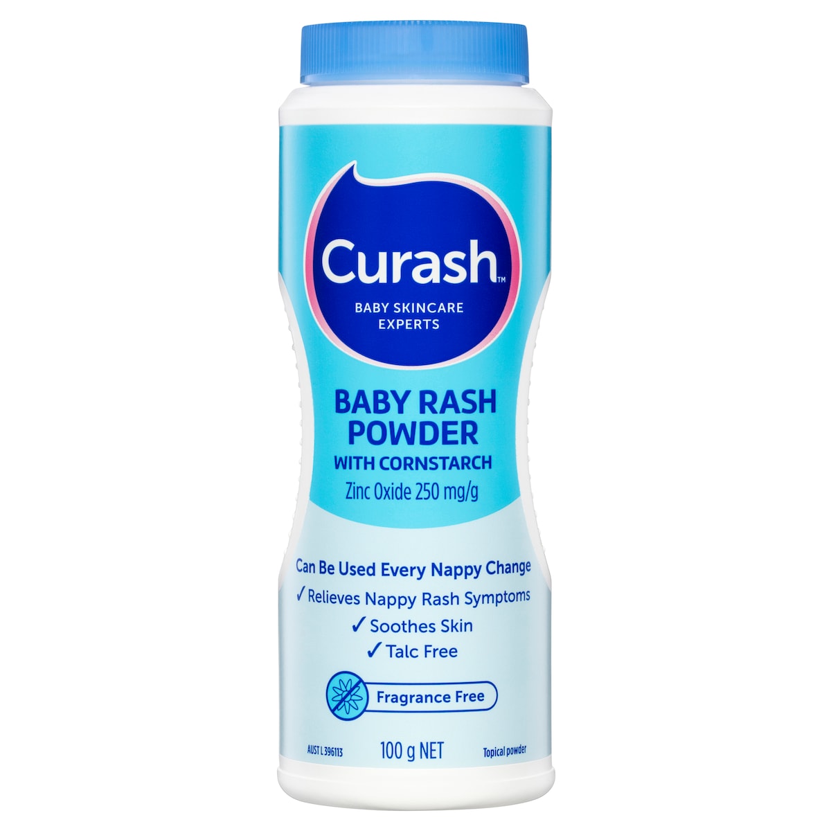 Curash Baby Rash Powder Fragrance Free 100g