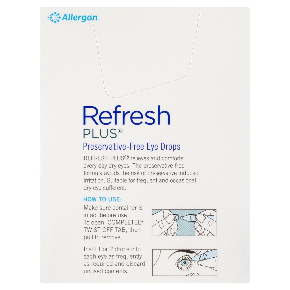 Refresh Plus Lubricant Eye Drops 0.4ml x 30 Vials