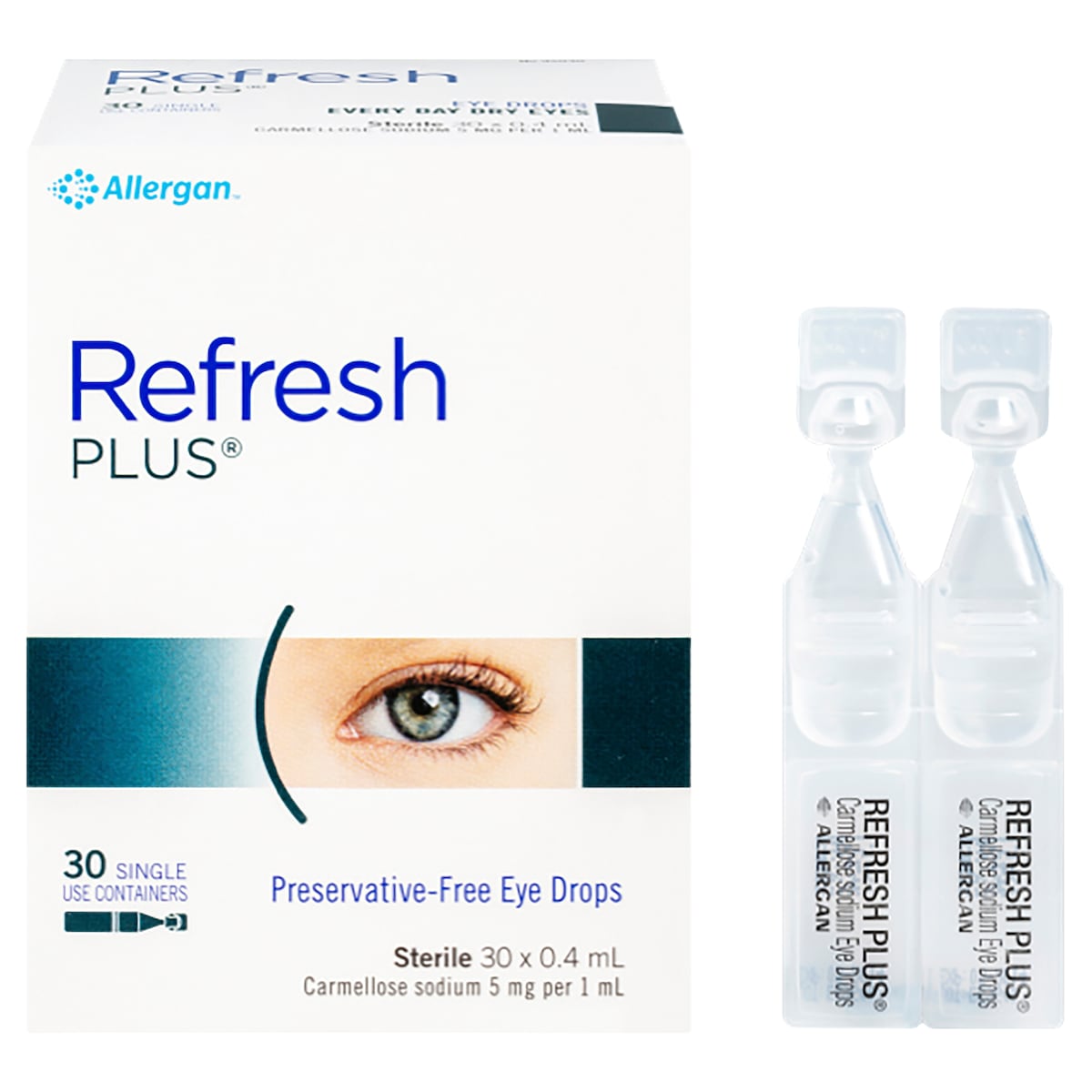 Refresh Plus Lubricant Eye Drops 0.4ml x 30 Vials