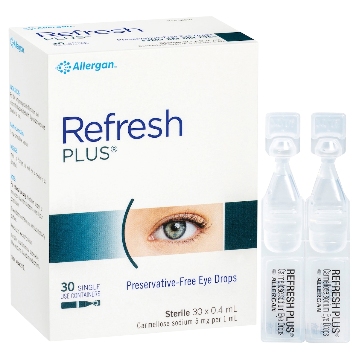 Refresh Plus Lubricant Eye Drops 0.4ml x 30 Vials