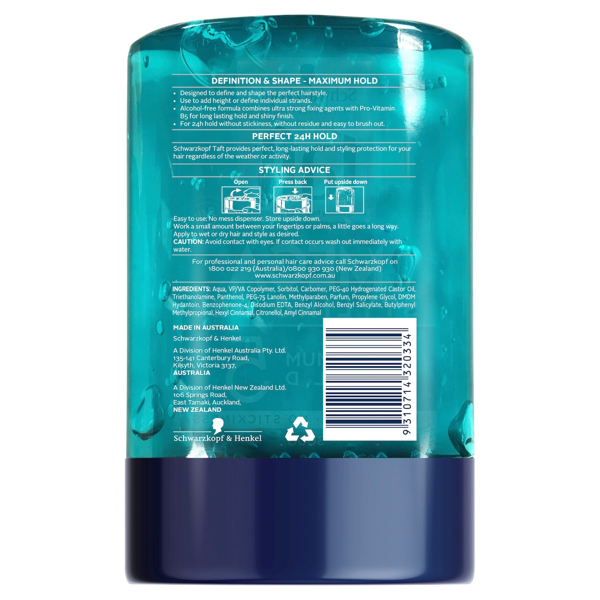 Taft Mega Styling Gel Maximum Hold 300g