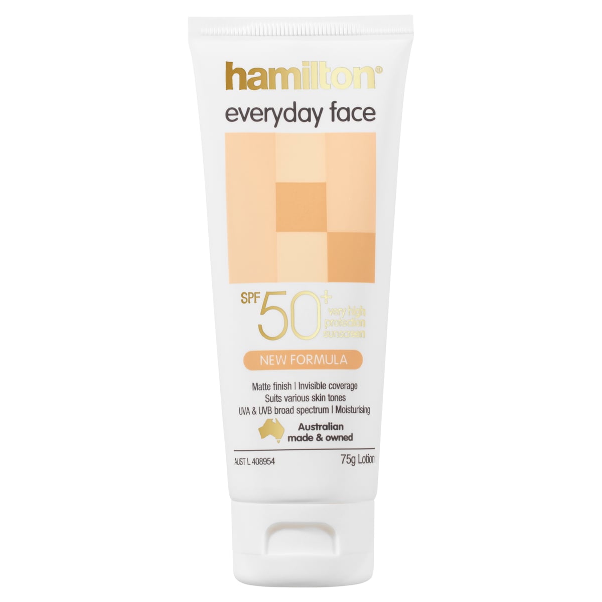 Hamilton Sunscreen Everyday Face Lotion SPF 50+ 75g