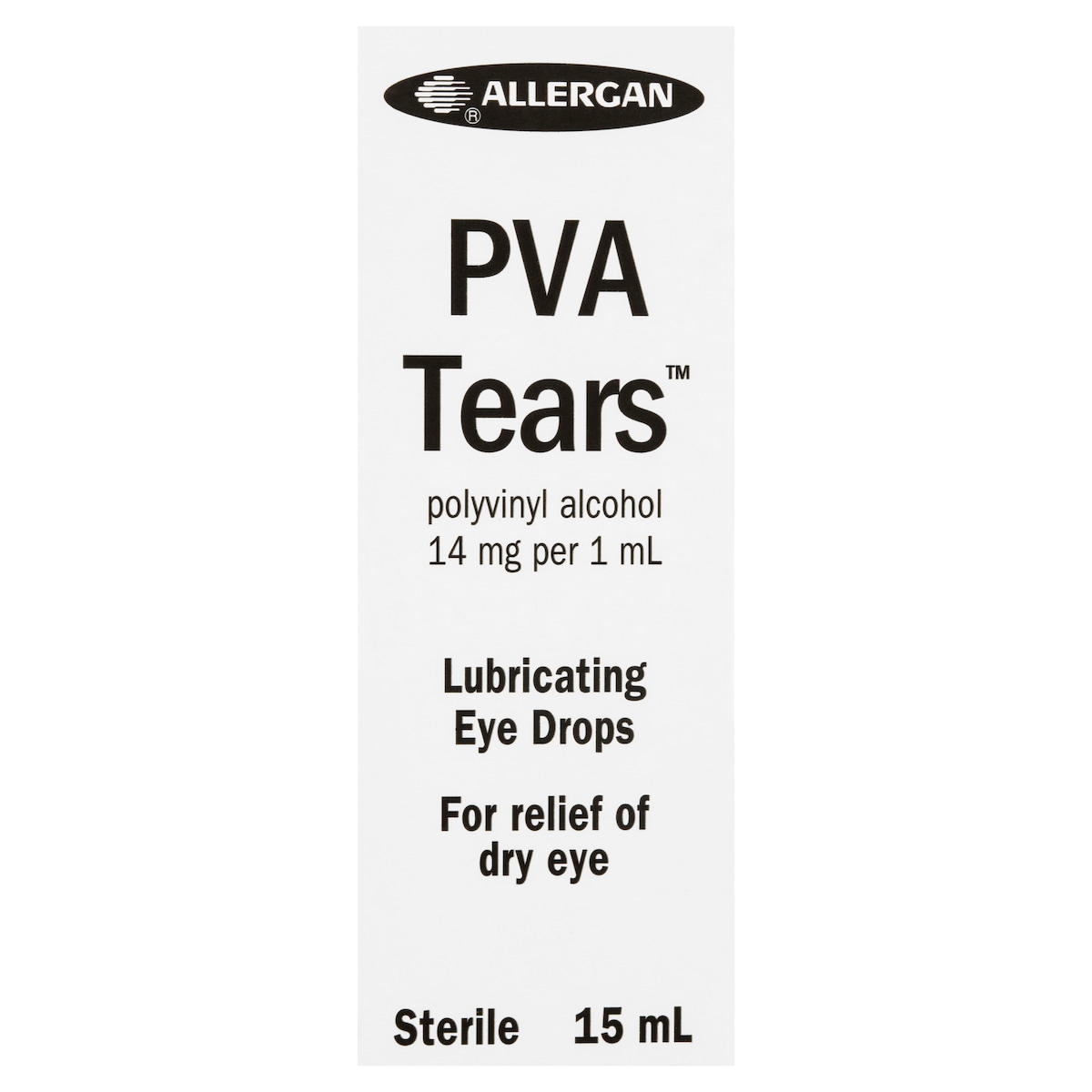 PVA Tears Lubricating Eye Drops 15ml