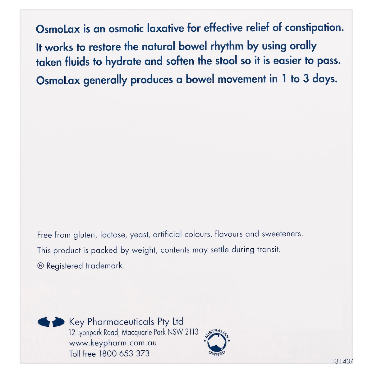 OsmoLax Osmotic Laxative 30 Doses 510g