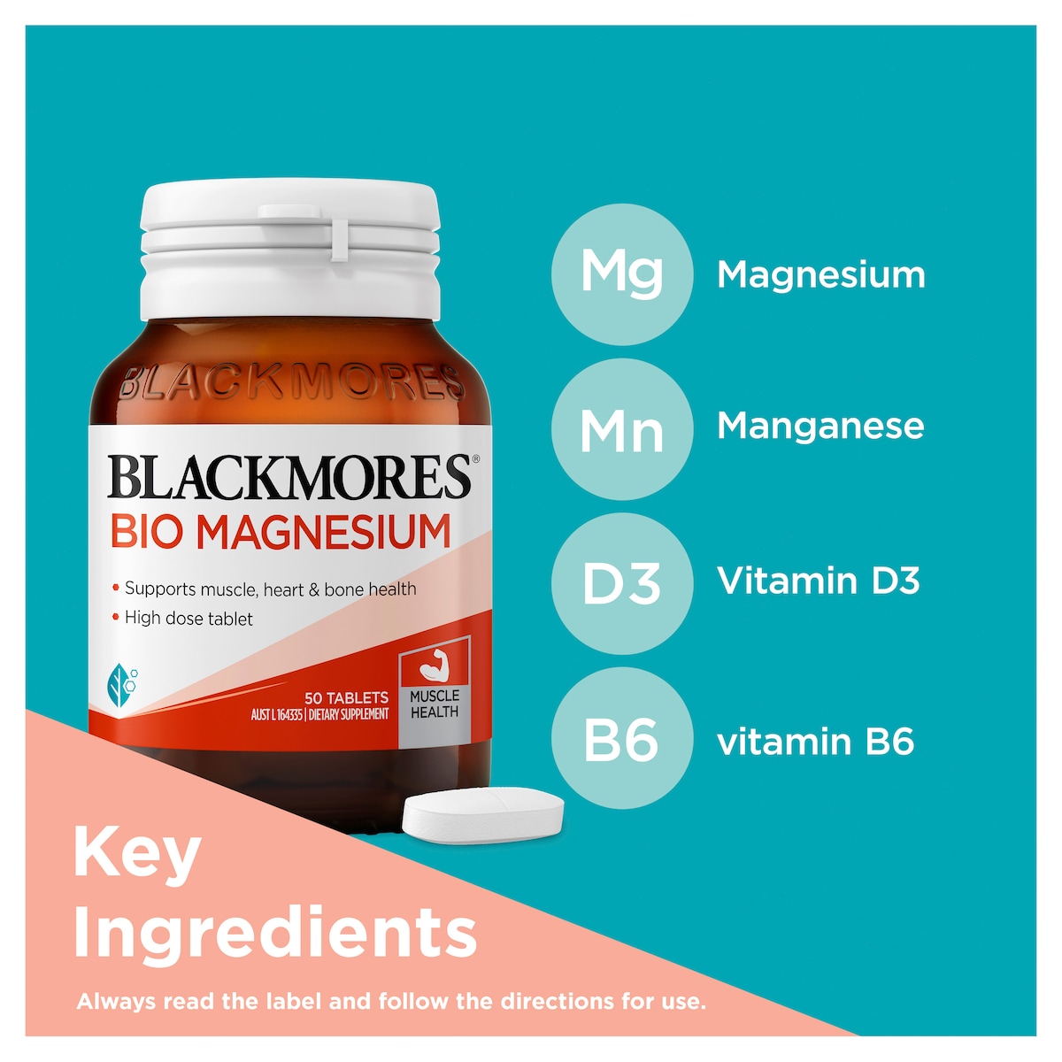 Blackmores Bio Magnesium 50 Tablets