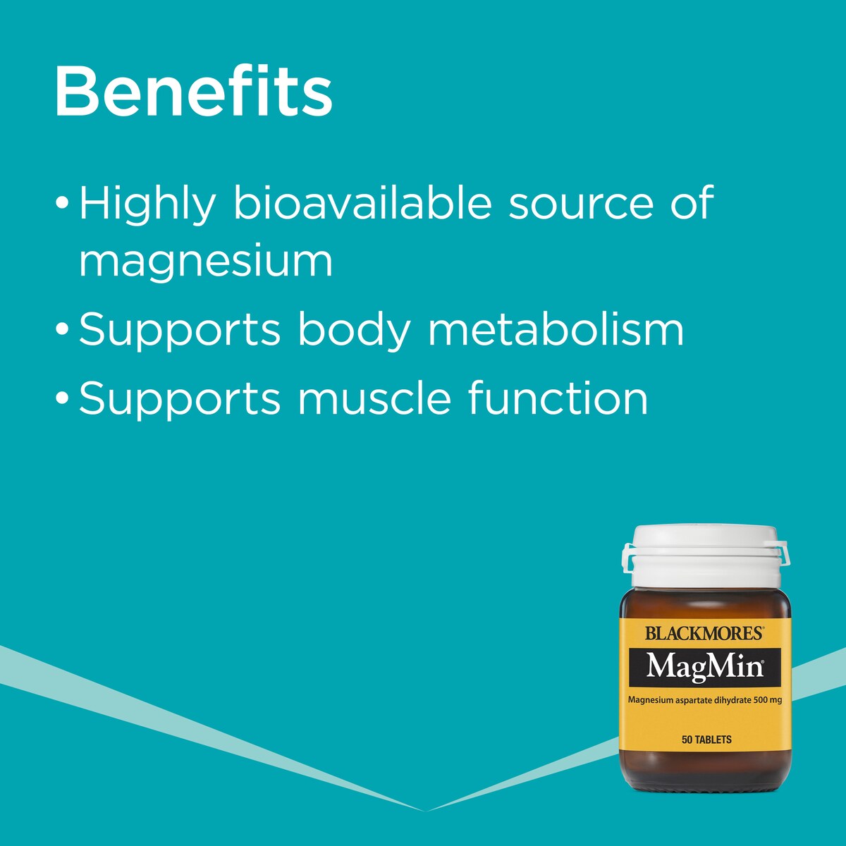 Blackmores MagMin 500mg 50 Tablets