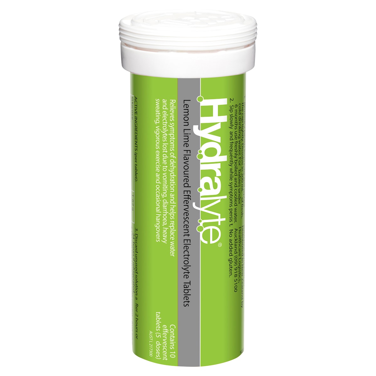 Hydralyte Effervescent Electrolyte Tablets Lemon Lime 10 Pack