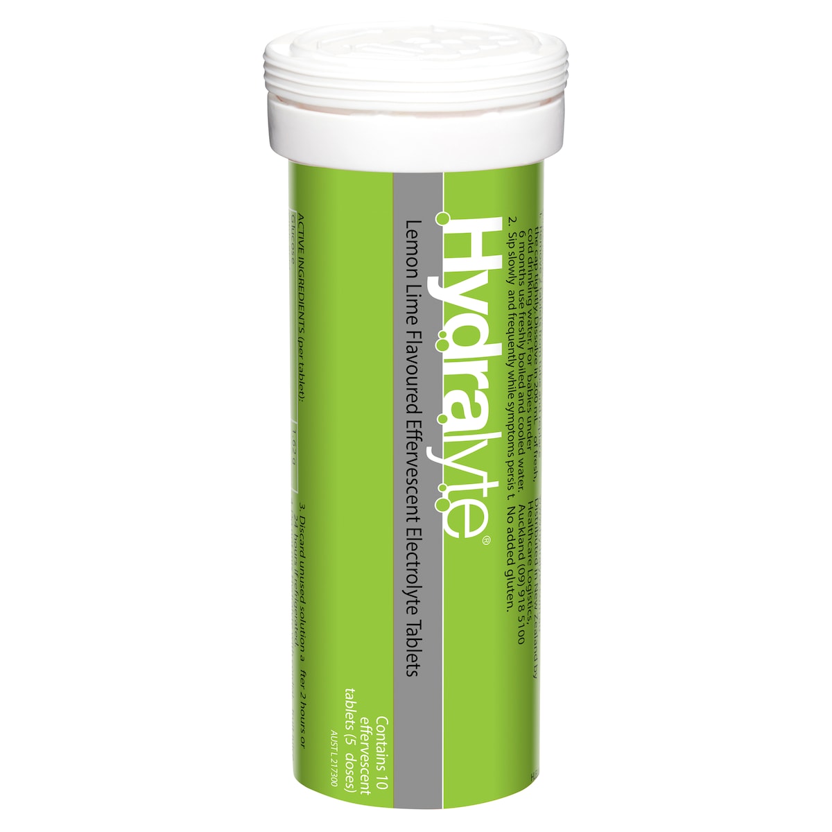 Hydralyte Effervescent Electrolyte Tablets Lemon Lime 10 Pack