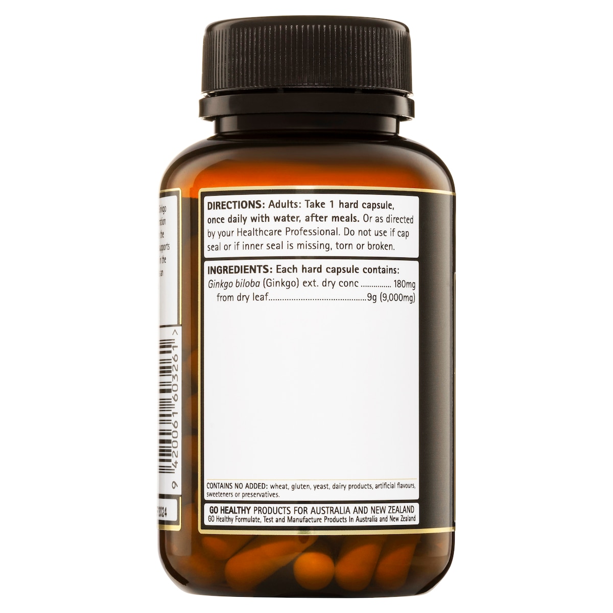 GO Healthy 1-A-Day GinkGO 9000 60 Capsules