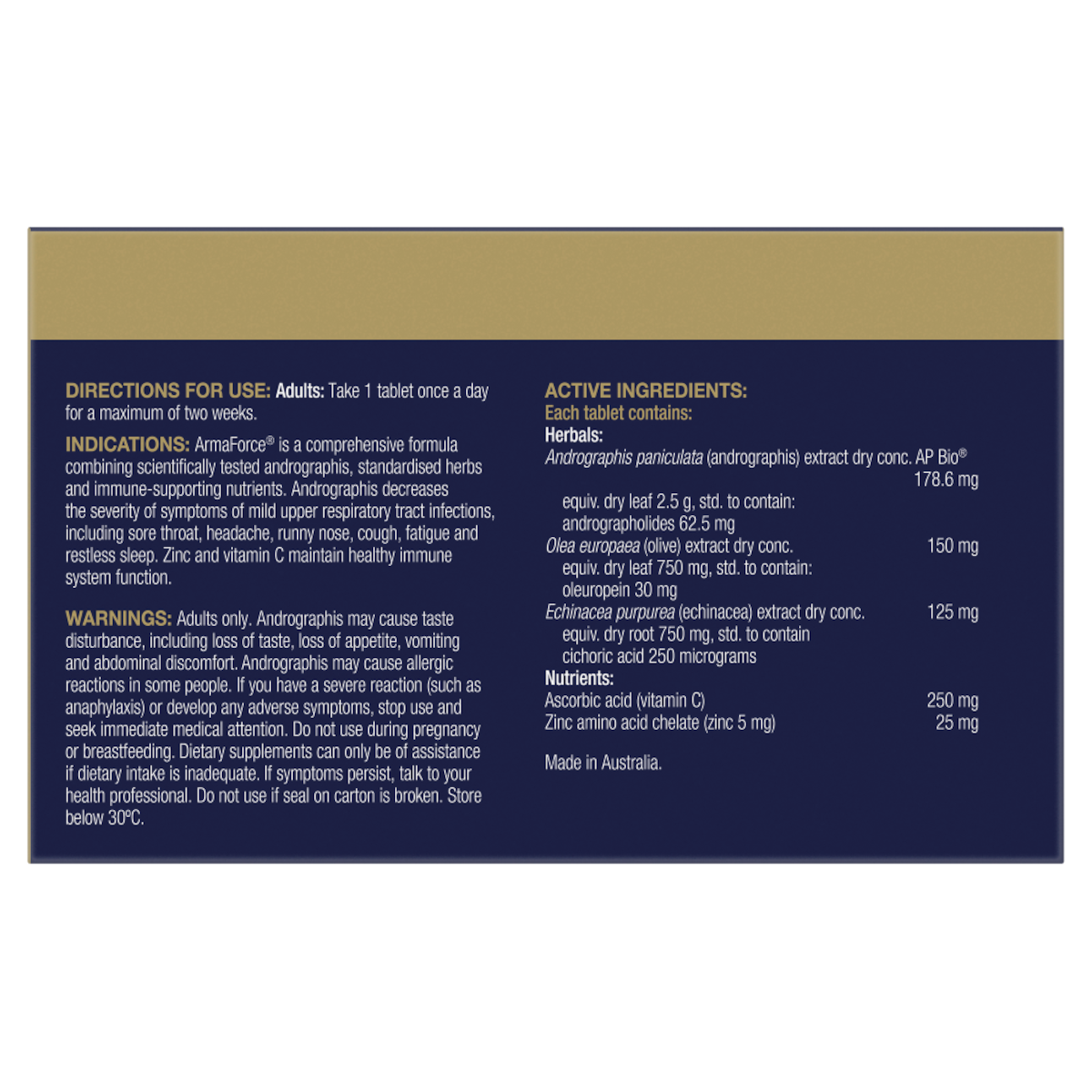 BioCeuticals ArmaForce 30 Tablets