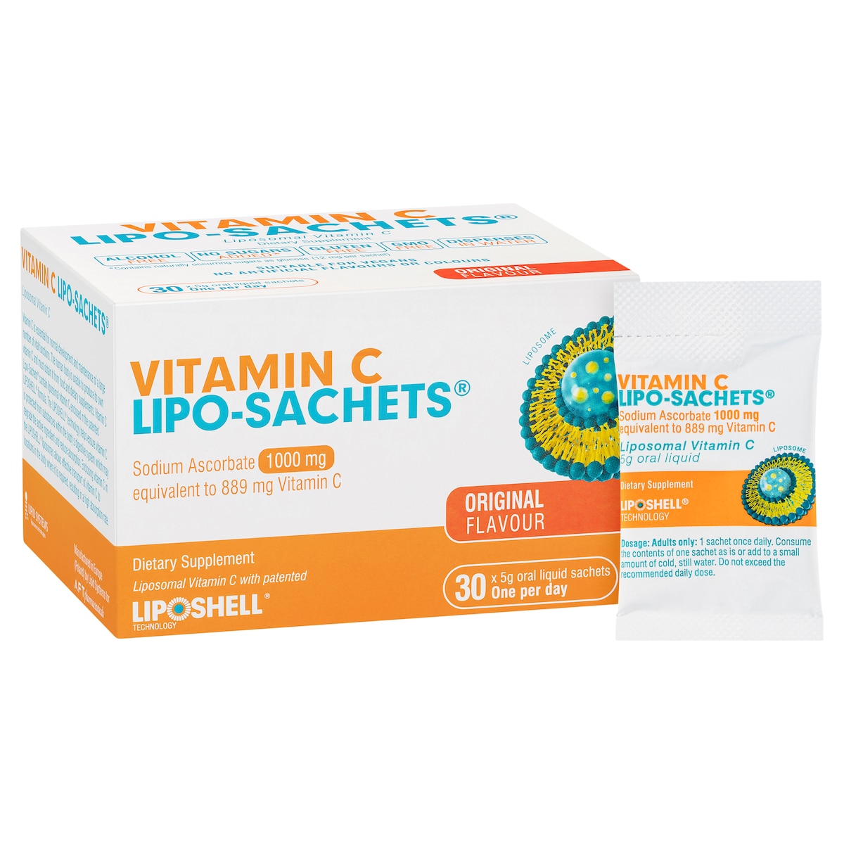 Lipo-Sachets Vitamin C Original 5g x 30 Liquid Sachets